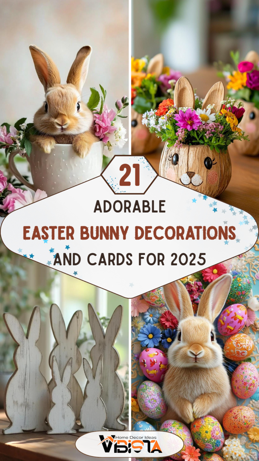 21 Adorable Easter Bunny Decorations And Cards You Must See